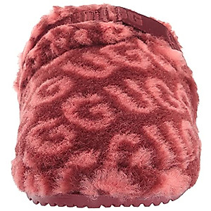 UGG Men's Fluff IT POP Slipper, RED Wine/Terracotta, 9