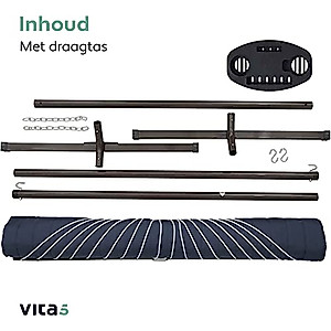 VITA5 Hammock with Stand Included - Home Must-Haves Outdoor Hammock Two Person for Summer - Portable Backyard Hammock with Stand - 2 Person Hammock Bed with Cupholder - 450lbs Capacity