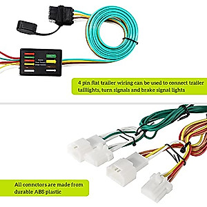 Oyviny Custom 4 Way Flat Trailer Wiring Harness 56033 for Nissan Rogue 2008-2019/Infiniti G25 2011-2012/Infiniti G35 Sedan 2007-2008/Infiniti G37 Sedan 2009-2013/2015 Infiniti Q60