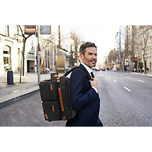 MOLNIA 15.6 inch Laptop Backpack,3 in 1 Briefcases For Men,Laptop Backpack, Messenger Bag,Computer Bags For Men, Grey