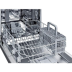 Summit DW18SS4 18 Built In Dishwasher with 8 Place Settings Energy Star Digital Touch Controls Stainless Steel Interior Adjustable Smart Fold Shelf Time Delay in Stainless Steel