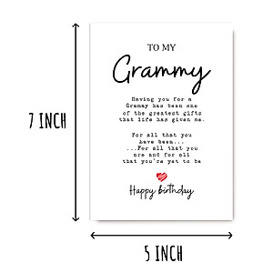 To My Grammy - Grammy Birthday Card - Grammy Is The Greatest Gifts In My Life - Birthday Card For Grammy - Gift For Grammy Card- Christmas Gifts For Grammy