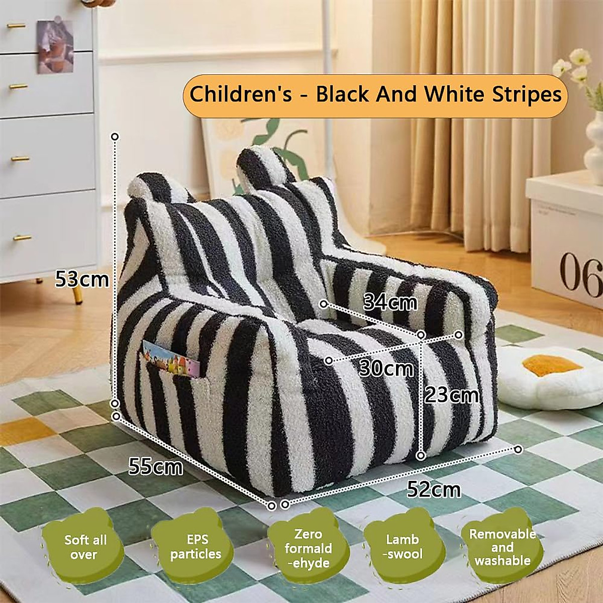 Kids Chairs for Toddler Kids Sofa Toddler Couch Soft Plush Toddler Chair Comfy Seat Chair Kids Read Sofa Bedroom and Playroom Furniture Gifts for Girls and Boys