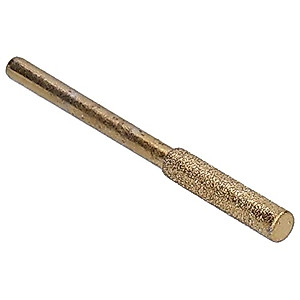 20Pcs Chainsaw Sharpening Stone, Burr Grinding Stone File, High Hardness Chainsaw Sharpener Titanium Plated Burr Stone File, Sharpening Wheels for Chain Saw Stone Jewelry(Gold-4.8mm)