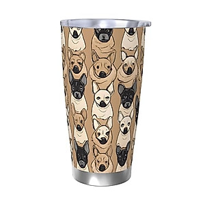 quopvn Labrador Retriever Dogs Print 20oz Car Cup Ps Material Lid, Perfect For Hot & Cold Drinks