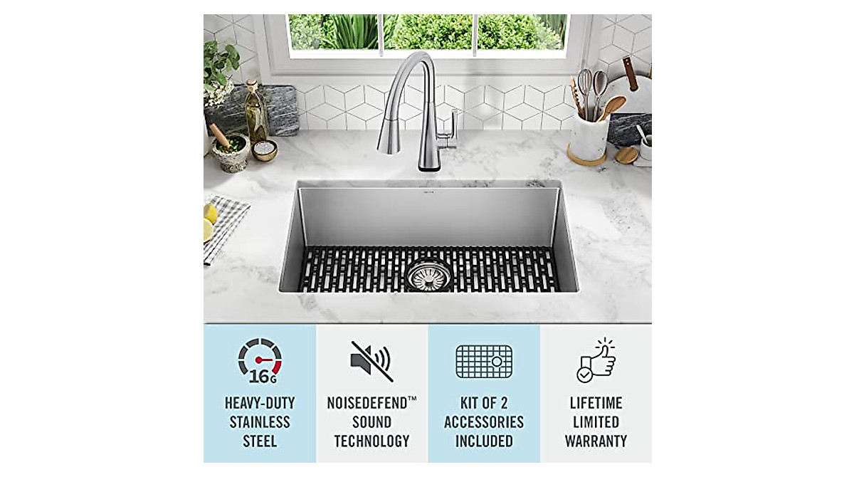 Delta Lenta 30-inch Stainless Steel Undermount Sink - Durable & Stylish