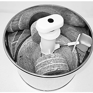 Tabakh Lite 1.5-Liter Stone Wet Grinder with Coconut Scraper, 110V for USA & Canada