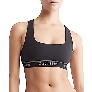 Calvin Klein Women's Athletic Unlined Bralette, Black