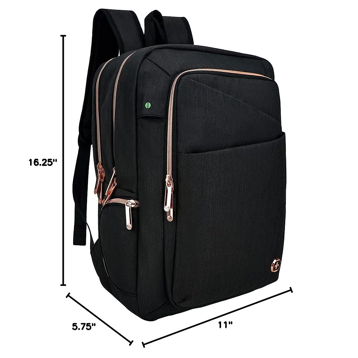 Swissdigital Katy Rose Laptop Backpack Purse For Women，With USB Charging Port Computer Work Backpack ,Fits 15.6Inch Laptop Travel Casual Bag