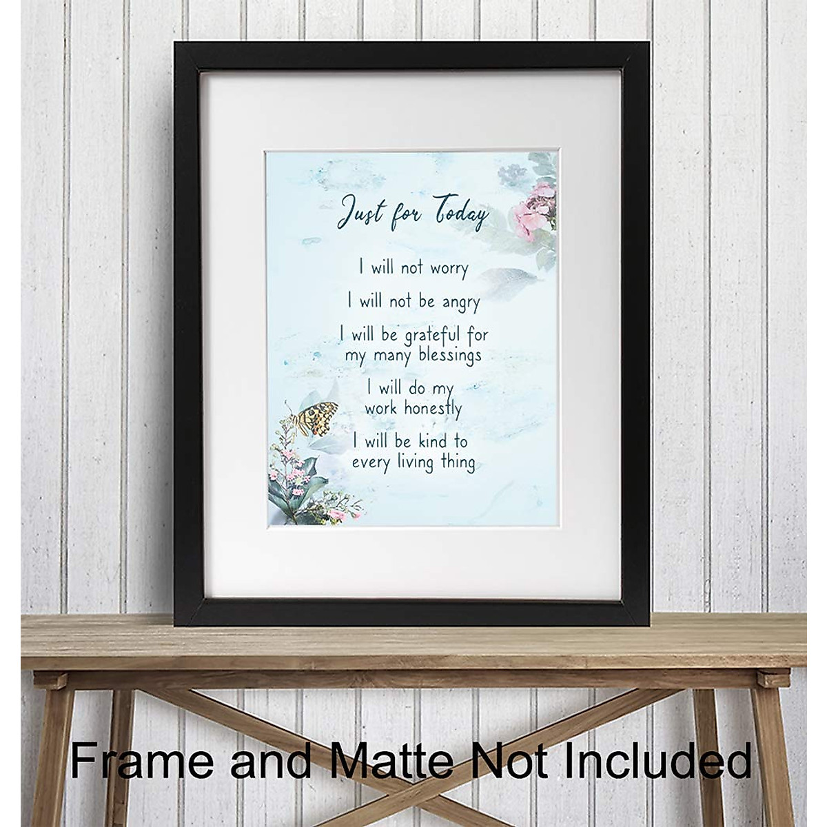 Inspirational Motivational Quotes Poster - Zen Buddhism New Age Wall Art Decor - Meditation Gift for Buddhist, Yoga Teacher, Women - Reiki Gratitude Picture Print for Spa Decor, Bathroom