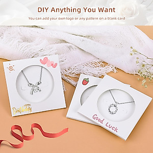 batifine Jewelry Display Card, Necklace Earring Bracelet Pendant card Jewelry Packaging gift boxes(50PCS)