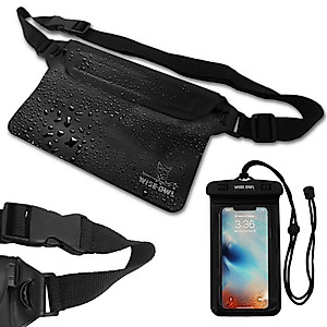 Wise Owl Outfitters Waterproof Fanny Pack and Dry Bag - Adjustable Waist Pack for Men & Women - Perfect for Beach, Boating, Swimming, Kayaking and Outdoor Water Sports