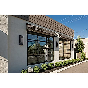 Hinkley Atlantis Collection Two Light 6.5W GU10 LED Outdoor Large Wall Mount Lantern, Bronze