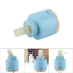 Tbest Ceramic Cartridge for Fapully Faucet,Ceramic Cartridge,35Mm Ceramic Cartridge Faucet 35Mm Ceramic Cartridge Water Mixer Tap Inner Control Faucet Valve Abs Blue Practical(35mm Diameter)