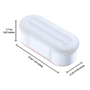 Blulu 8 Pieces Toilet Seat Bumpers Universal Seat Bumper Kit Replacement Bumpers with Strong Adhesive