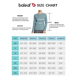 baleaf Women's UPF 50+ Long Sleeve Shirts Sun UV Blocking Pullover Crew Neck Summer Sunscreen Clothing Fishing Beach Outdoor Active Heather Light Blue L