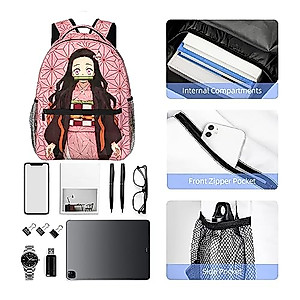 caiptay Cartoon Backpack 3D Printing Casual Lightweight Multifunction Durable Casual Backpacks