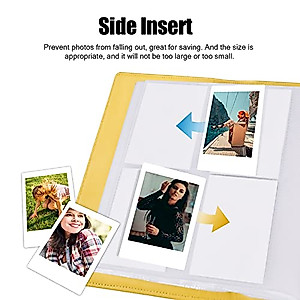 256 Pockets Photo Album for Fujifilm Instax Mini 11 12 9 7+ 40 Evo Liplay 90 8 Instant Camera/Mini Link SP-1 Printer, Photo Album for Polaroid Zink 2x3" Photo/Mint Zip Instant Camera Printer (Yellow)