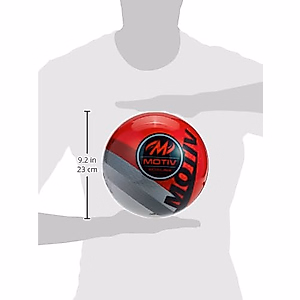 On The Ball Bowling Motiv Velocity Spare Bowling Ball - Red/Grey 10lbs