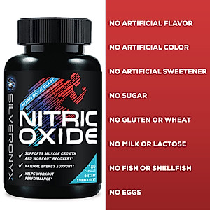 Extra Strength Nitric Oxide Supplement L Arginine 3X Strength - Citrulline Malate, AAKG, Beta Alanine - Premium Muscle Supporting Nitric Booster for Strength & Energy to Train Harder - 180 Capsules