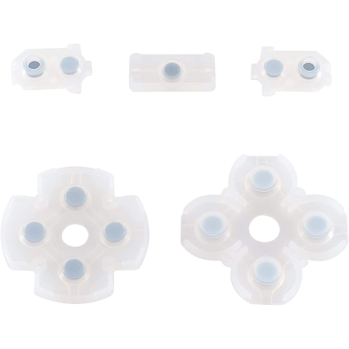eXtremeRate 2 pcs Conductive Film Keypad Ribbon Cable Silicone Adhesive Conductive Pad Kits for PS4 Pro JDM-040 - Screwdriver Tools Included