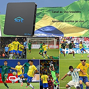 DREAMOSA IPTV Box 4K Videos Movies TV Series Cartoon Adult from Brasil India Arab Europe 2GB RAM 16GB ROM Black 10x10x1cm Home 0