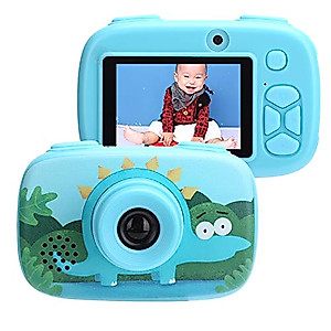 KIKYO Kids Video Camera HD 1080P Digital Camera Children's Toy Camera with Lanyard Builtin 600mAh Rechargeable Battery(Blue)