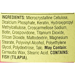 Spring Valley 10000mcg Biotin with 100mg Keratin Dietary Supplement, 60 Tablets (Pack of 2)