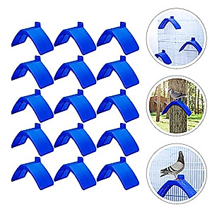Balacoo 30Pcs Dove Rest Stand Lightweight Plastic Pigeon Perch Roost Bird Dwelling Stand Support Cage Accessories for Dove Pigeon and Other Birds Blue