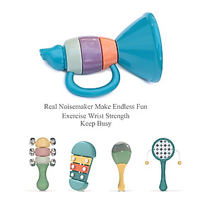 Giaford Montessori Musical Instruments for Babies and Toddlers Kids Musical Toy Set for Preschool Boys and Girls Christmas Birthday Gift (Set of 5)