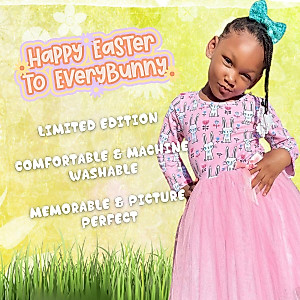 Girls Long Sleeve Tulle Tutu Dresses for Kid and Toddler Pink 6 Years