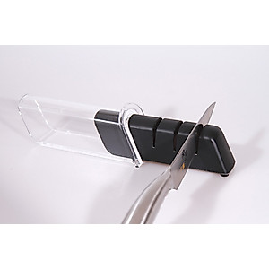 Kai Corporation AE5151 Seki Magoroku Santoku Knife, 6.5 inches (165 mm), Aoto & Diamond & Ceramic Sharpener, Made in Japan