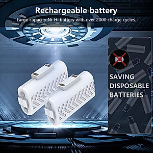 CTPOWER Cooling Stand for Xbox Series S with Dual Cooling Fan 3 Level Adjustable Speed, Dual Controller Charger with LED Indicator USB Port - 2 x 800mAh Rechargeable