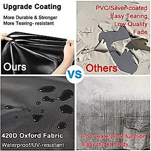 WOMACO Patio Swivel Chair Cover Waterproof Outdoor Swivel Chair Slip Covers Outside Small Large Oversized Wicker Lawn Club Chair Furniture Protector (37&quot; Wx37 Dx40 H(2 Pack))