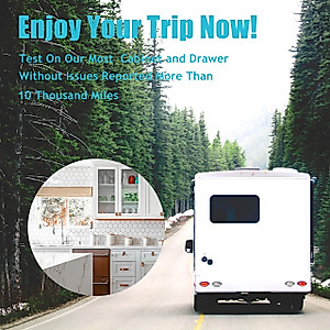 Eurizen RV Drawer Latches and Catches, Eurizen 6 Pack RV Cabinet Door Latches and Catches, 10 Pull Force Latches for Home and Cabinet Doors, Ideal for RV, Camper, Motor, Home, Trailor