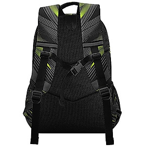 JHKKU Lightning Stripes Backpack for Girls Boys School Bags Teen Personalized Bookbag, Lightweight Laptop Bag Travel Backpacks