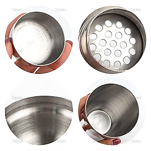 AUEAR, 12 oz/350ml Stainless Steel Cocktail Shaker Bottle Martini Shaker Drink Shaker with Built-in Strainer for Home Bar