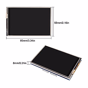 ACEIRMC 3.5" IPS TFT LCD Display Touch digitizer Module with SD Card Socket PCB Compatible for ...