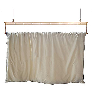 Drying Rack Clothes Airer Ceiling Pulley Maid Traditional Mounted Clothing Dryer Laundry 150cm