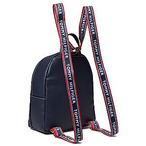 Tommy Hilfiger Adrienne II Small Dome Backpack Pebble PVC Tommy Navy One Size