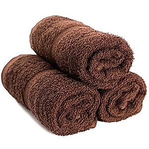 Simpli-Magic 79223 Brown Hand Towels, Size: 16” x 27”, 12 Pack