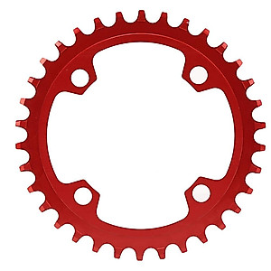 Bike Chainring,96BCD Bike Narrow Wide Round Chainring Repair Single Chain Ring for Mountain ycle (34T)
