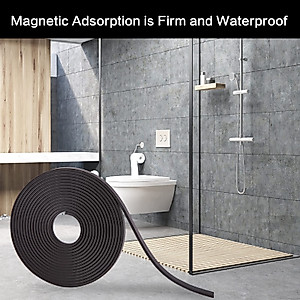 XFVFXZZ 70 Inches Shower Door Magnetic Strip Replacement Insert for Framed and Semi-Framed Swinging Glass Shower Doors with 3/8" Width