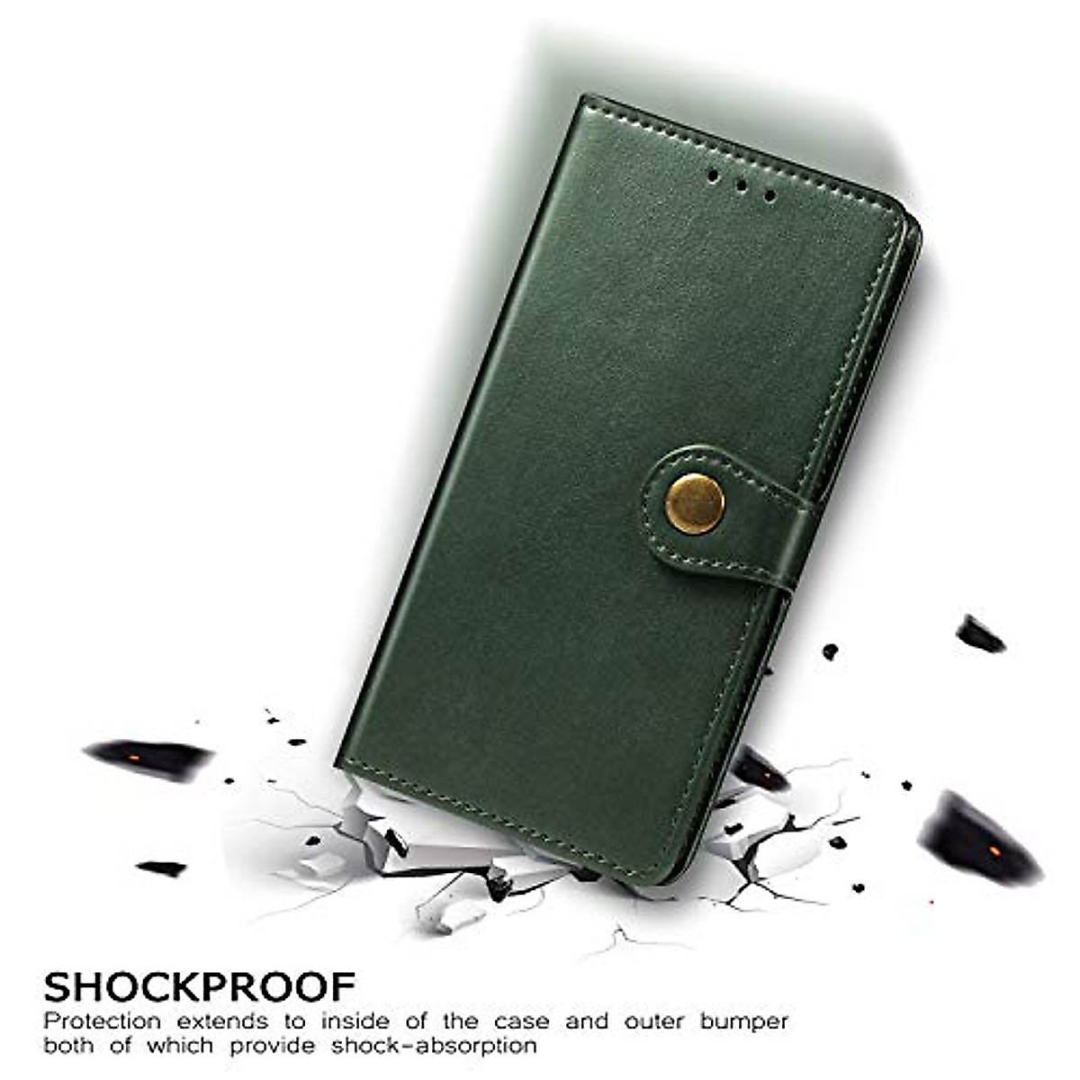 Compatible with Samsung Galaxy A40 Case,Compatible with Samsung Galaxy A40 SM-A405 PU Leather Card Slot Flip Stand Wallet Protective Cover Hei