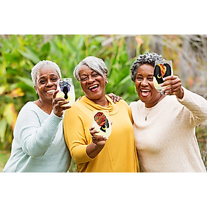 Enesco Our Name is Mud Culture Women Move Mountains Stemless Wine Glass, 15 Ounce, Clear