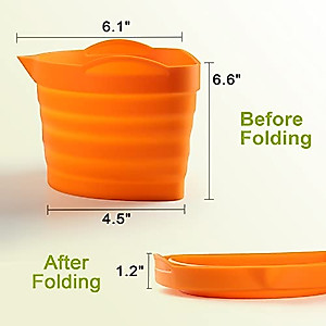 Slow Cooker Liners, 2 Pack Divider Silicone Liners for 6 QT Oval Pot, Reusable Leakproof Large Instant Pot Liners for Kitchen Use, Foldable Dishwasher Safe Cooking Liner