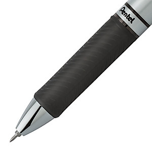 Pentel EnerGel RTX Retractable Liquid Gel Pen, (0.3mm) Needle Tip, Extra Fine Line, Black Ink, 3-Pk (BLN73BP3A)