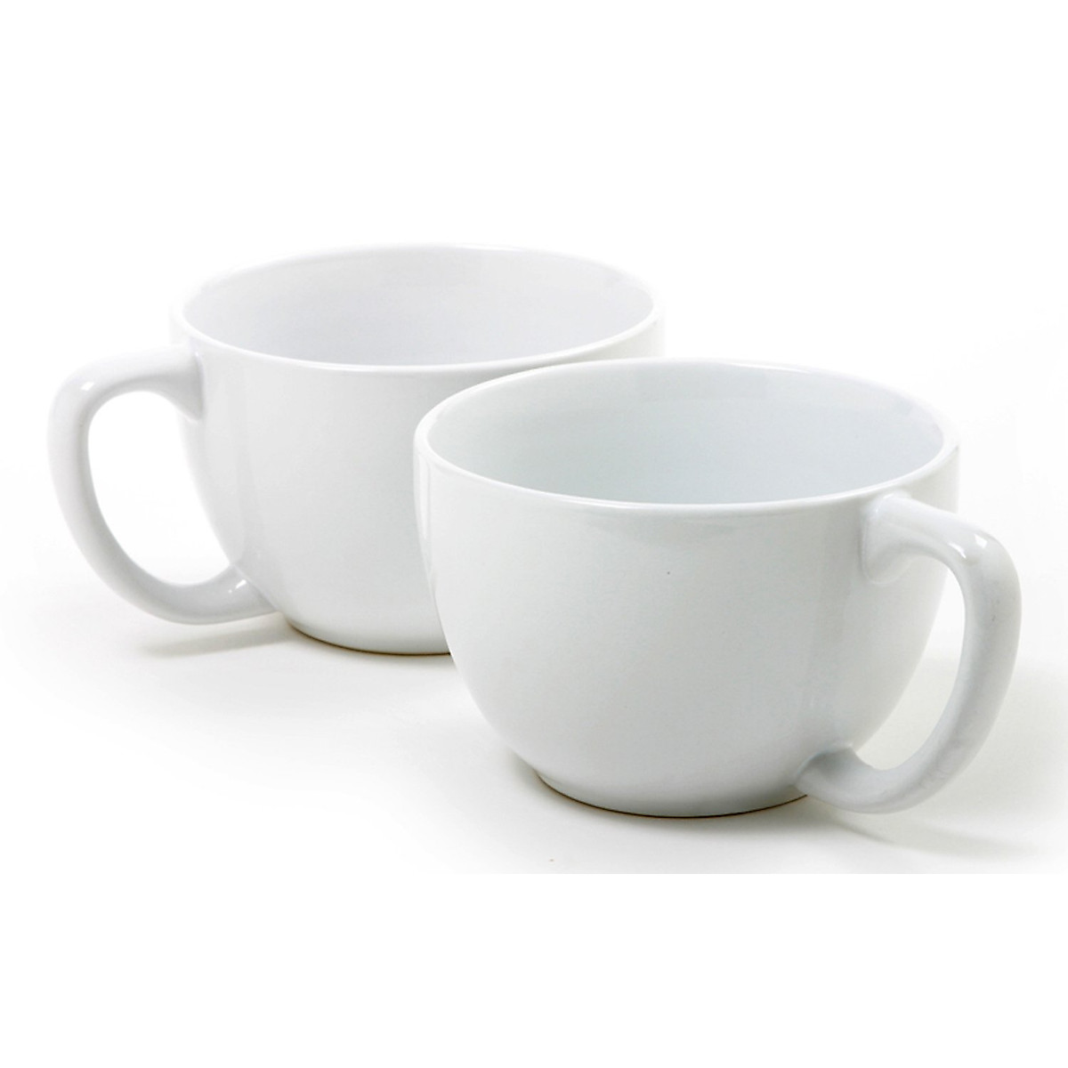 Norpro My Favorite Jumbo Mugs, Set of 2, White