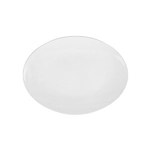 G.E.T. OP-1518-W Heavy-Duty Shatterproof Plastic Oval Melamine Serving Platter, 15" x 11", White