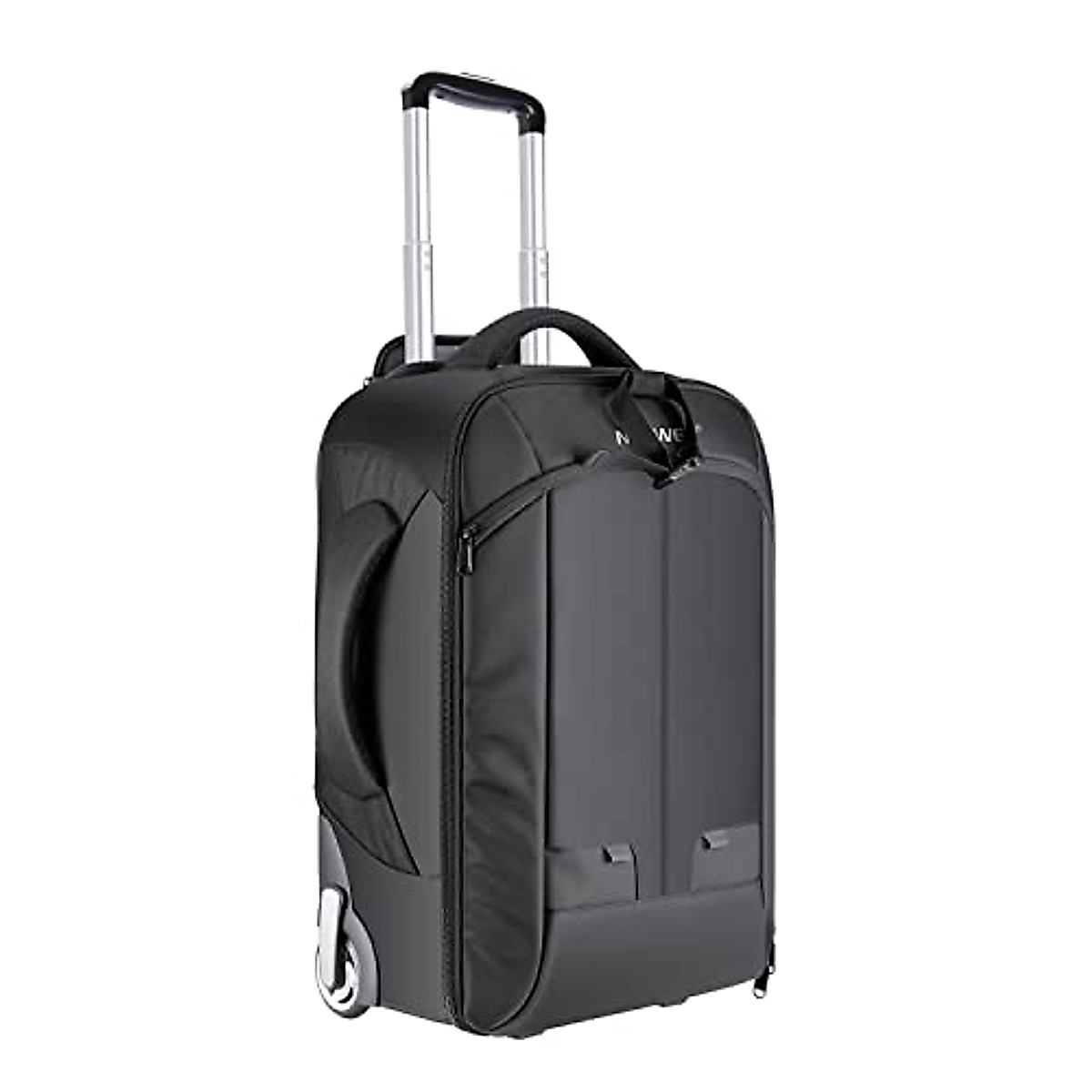 Neewer 2-in-1 Convertible Wheeled Camera Backpack, Rolling Luggage Case with Telescopic Handle and Anti-Shock Dividers for DSLR Cameras, Lenses, Hoods, Strobes, Tripod, and Other Accessories